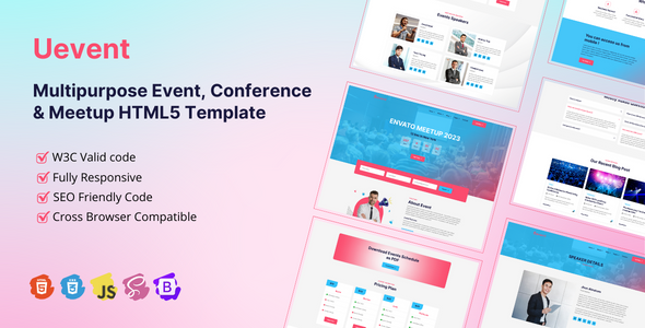 Uevent- Multipurpose Event, Conference & Meetup HTML5 Template by TheTork