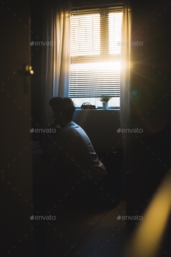 Praying in bedroom Stock Photo by justingovender_ | PhotoDune