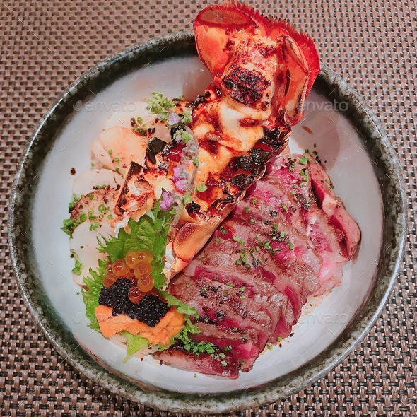 Wagyu rice bowl. Stock Photo by Hellobelleelle | PhotoDune