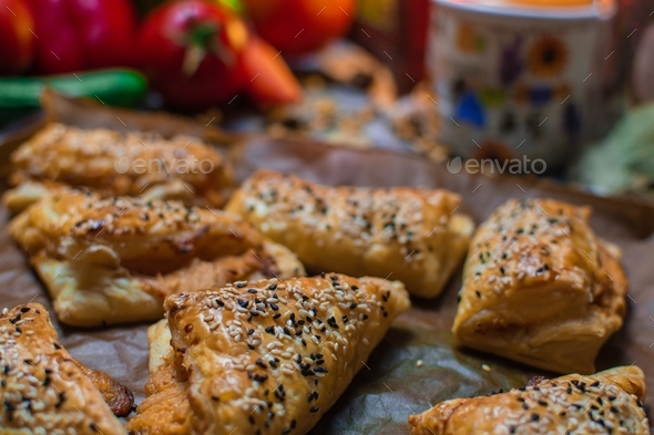 Chicken Cheese puff pastry recipe / Chicken Patties / Chicken Puffs ...