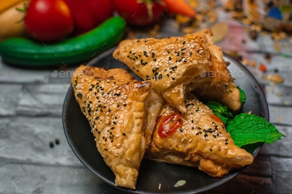 Chicken Cheese puff pastry recipe / Chicken Patties / Chicken Puffs ...