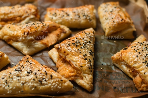 Chicken Cheese puff pastry recipe / Chicken Patties / Chicken Puffs ...