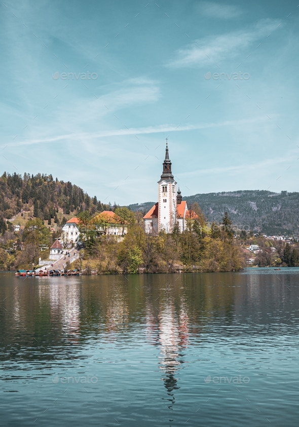 Church at lake Bled Stock Photo by kristinagain_ | PhotoDune