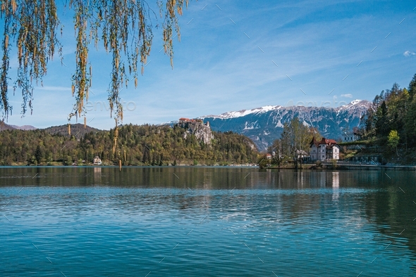 Lake Bled in spring Stock Photo by kristinagain_ | PhotoDune