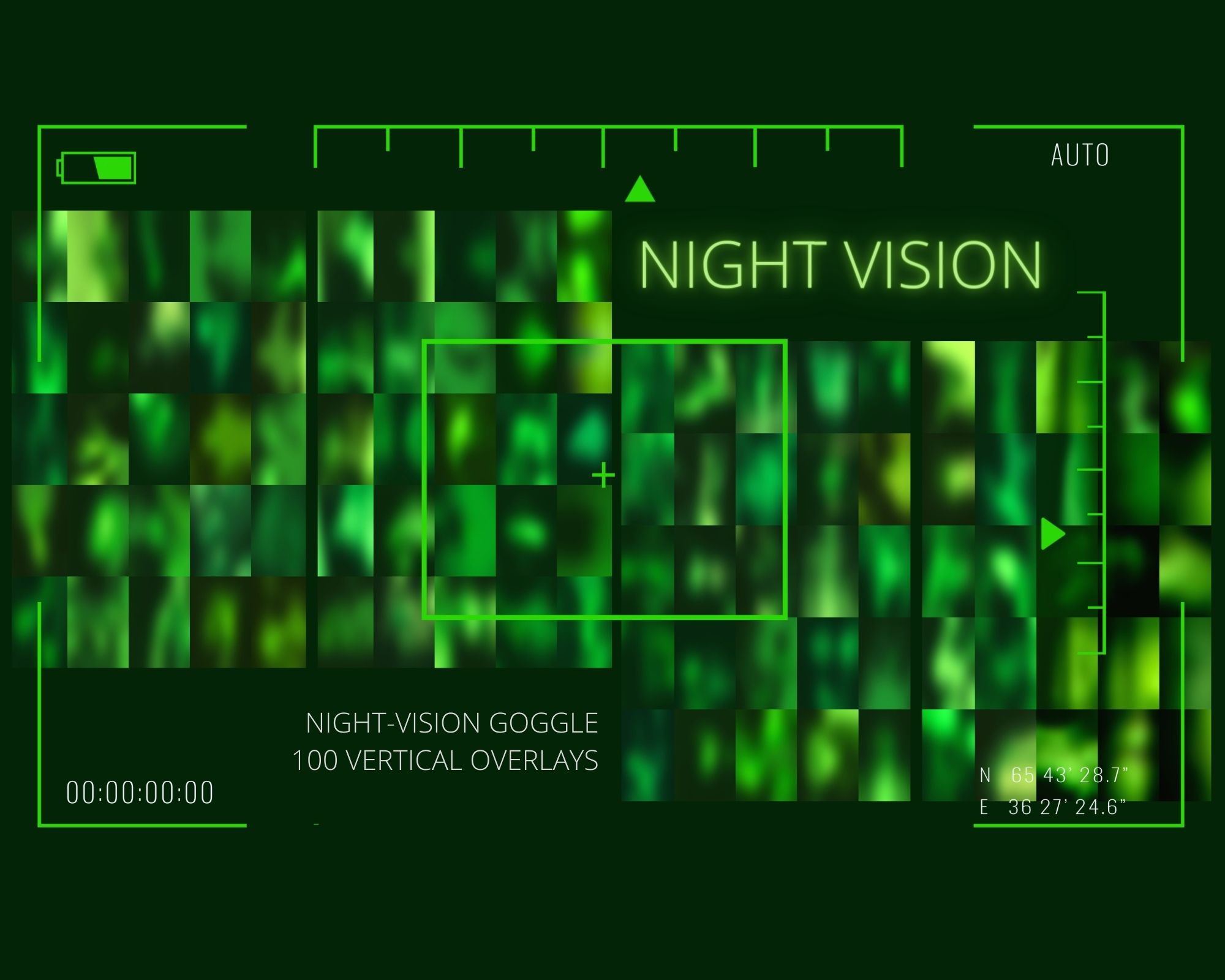 Night Vision Goggle - 200 Overlays, Add-ons | GraphicRiver