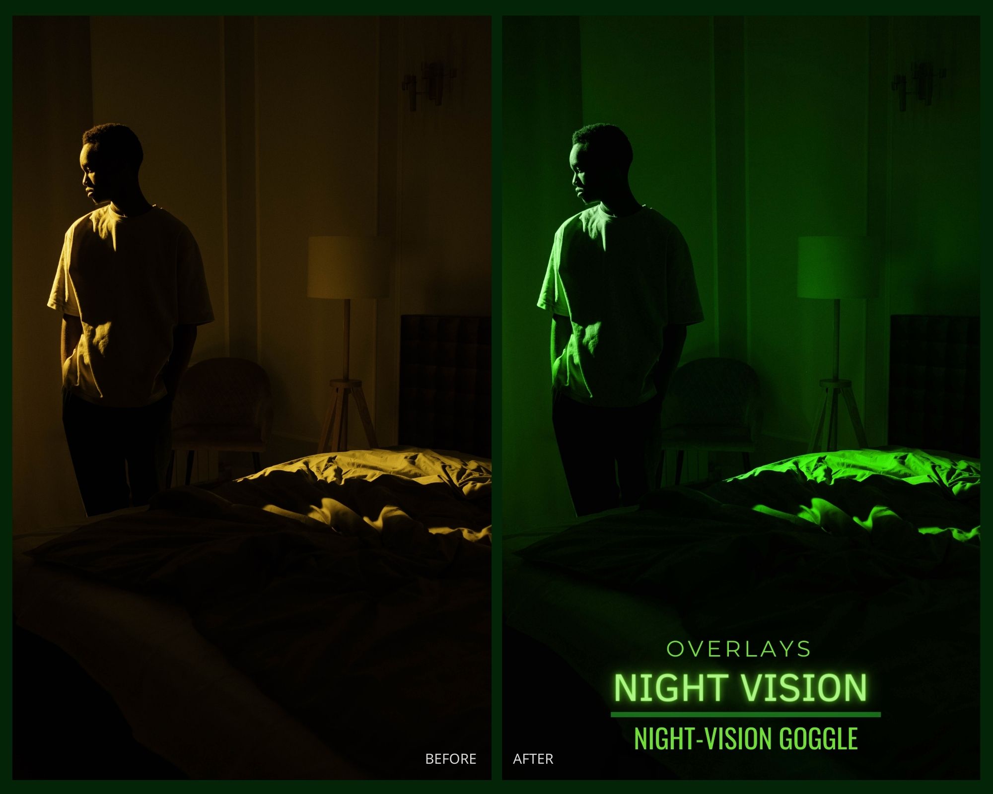 Night Vision Goggle - 200 Overlays, Add-ons | GraphicRiver
