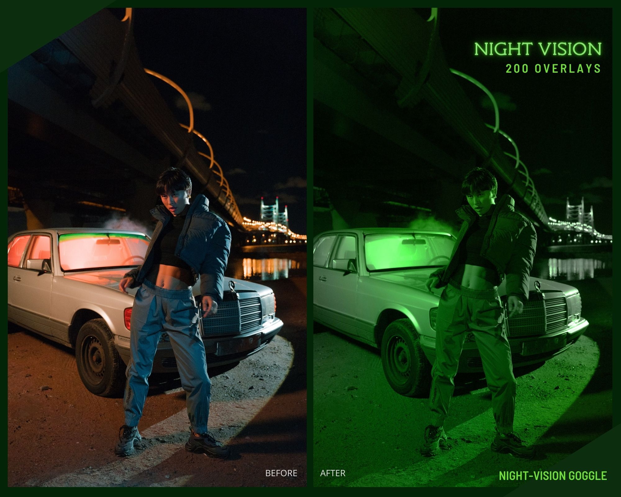 Night Vision Goggle - 200 Overlays, Add-ons | GraphicRiver