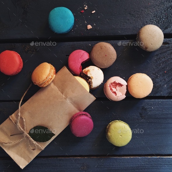 Firework of Macarons Stock Photo by creative_ni | PhotoDune