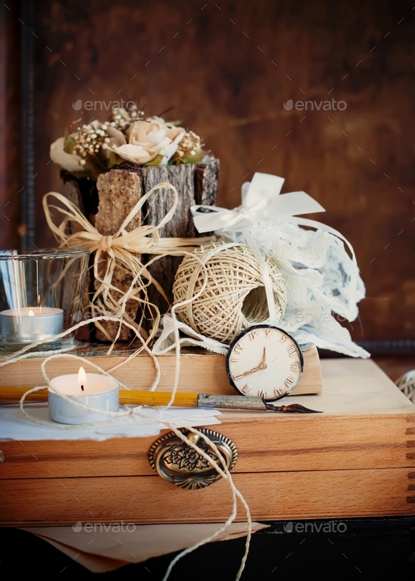 Composition with Old Memories Things Stock Photo by olgapink | PhotoDune