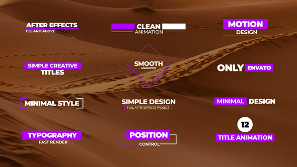 Simple Titles | After Effects, After Effects Project Files | VideoHive