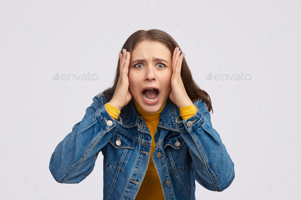 Angry young female screaming at camera Stock Photo by kegfire | PhotoDune