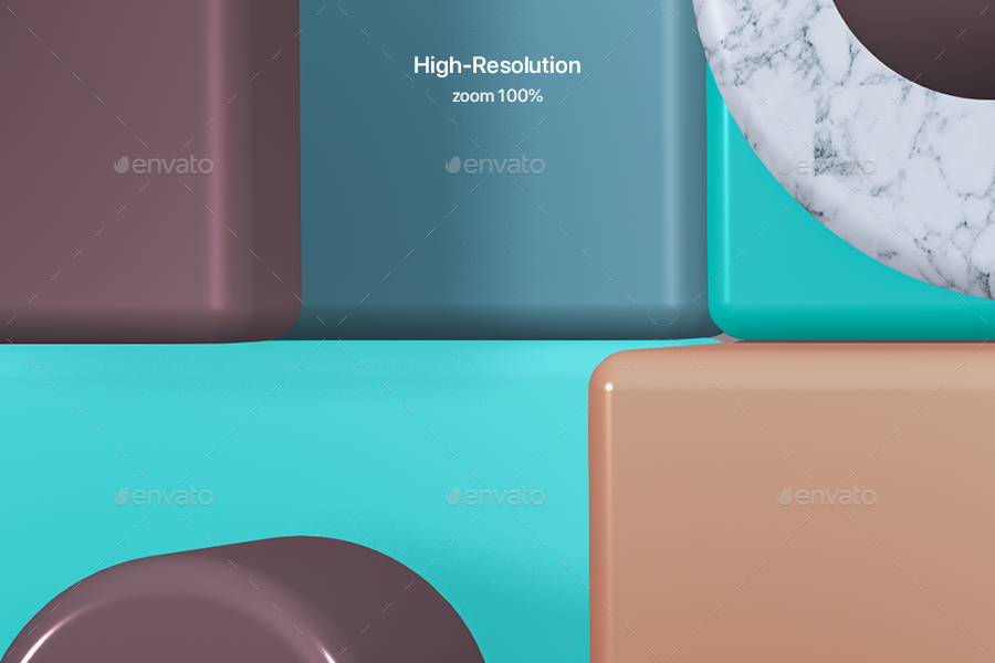 Volumetry - 3D Mosaic Pattern Background Set, Graphics | GraphicRiver