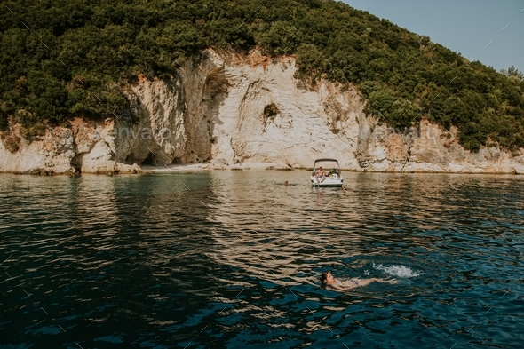 Boat ride on the sea near an island Stock Photo by oaravoicu | PhotoDune