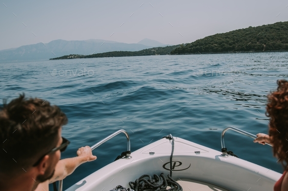 Boat ride on the sea near an island Stock Photo by oaravoicu | PhotoDune