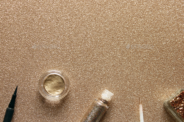 Gold glitter make up background Stock Photo by MPPLLC45 | PhotoDune