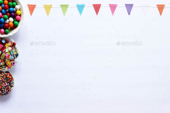Birthday party frame themed background Stock Photo by MPPLLC45 | PhotoDune