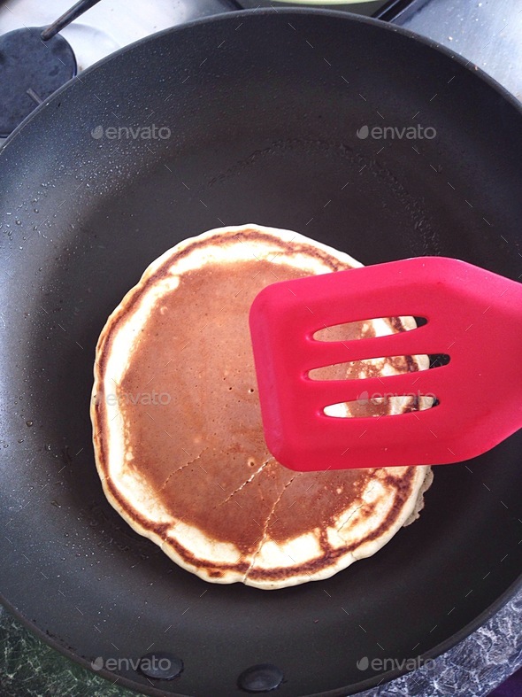 Pancake in a pan Stock Photo by andreajoseph2011 | PhotoDune