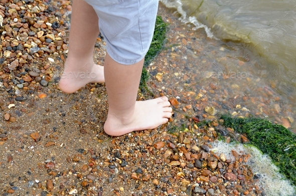 Child Getting her feet wet Stock Photo by andreajoseph2011 | PhotoDune