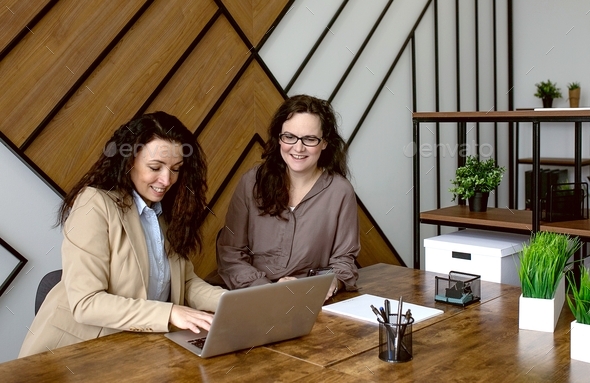 girls in the office at work Stock Photo by katyatsiganok | PhotoDune