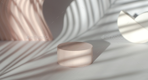 Product showcase with geometric shapes Stock Photo by oleksandrsh ...