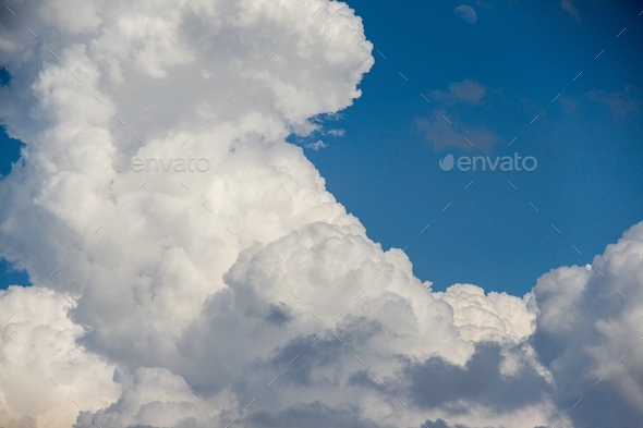 Cloud. Sky. Blue sky. Cloudscape, weather, winter, nature, Stock Photo ...