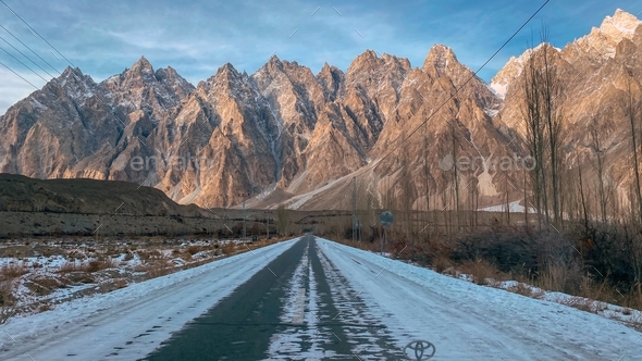 Passu Cones, Hunza Valley. Pakistan. Winter break. Winter vacations ...