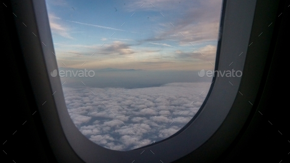View from plane. Window Travel Traveling Tourism View from plane window ...