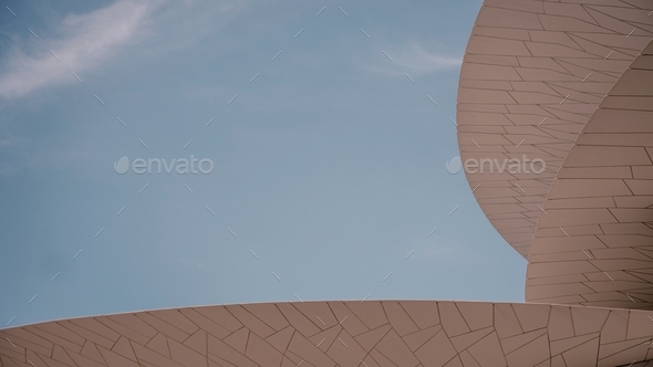 Desert Rose building, National Museum of Qatar Stock Photo by ashiqkhan