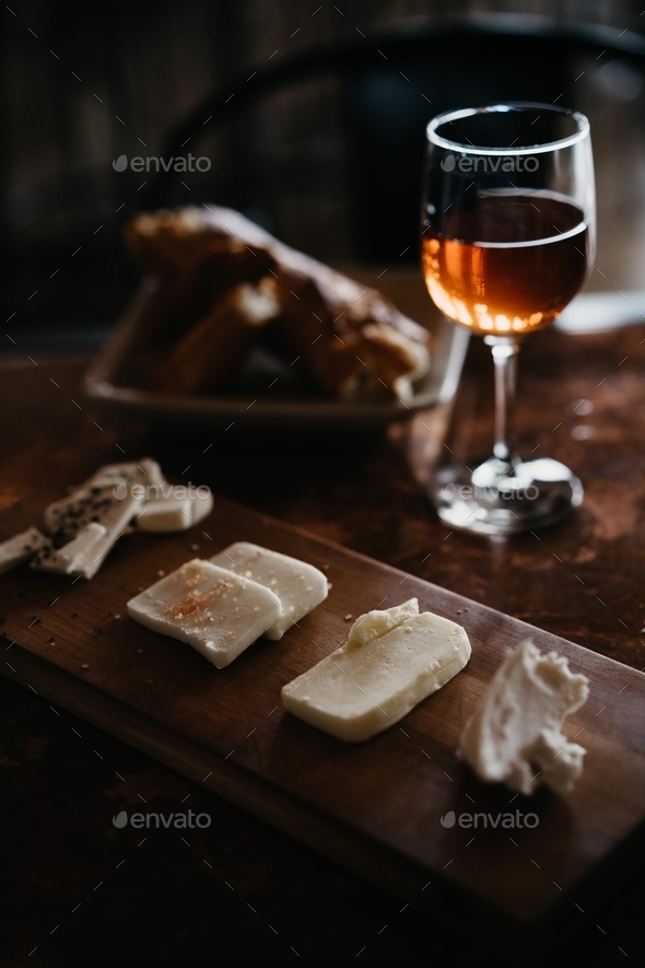 Moody craft food tasting beer wine butter bread cheese restaurant ...