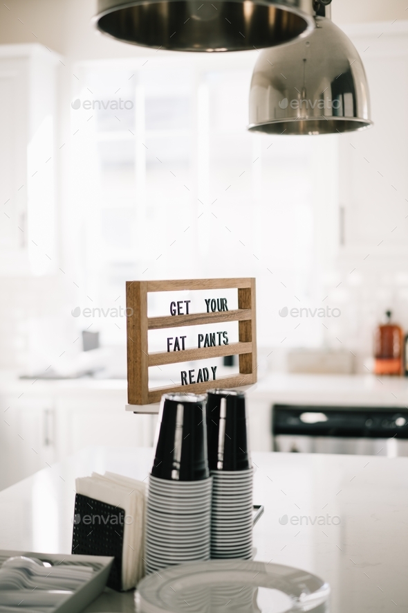 Funny party dinner sign letter board feast buffet dining together cups ...