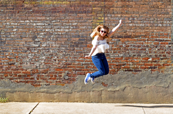 Tween girl jumping Stock Photo by bwise346 | PhotoDune
