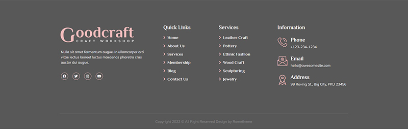 Goodcraft - Craft Workshop Elementor Template Kit by Rometheme ...