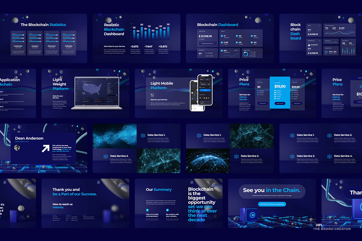 Blockchain Google Slides Template, Presentation Templates | GraphicRiver