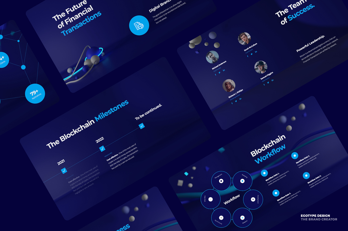 Blockchain Google Slides Template, Presentation Templates | GraphicRiver