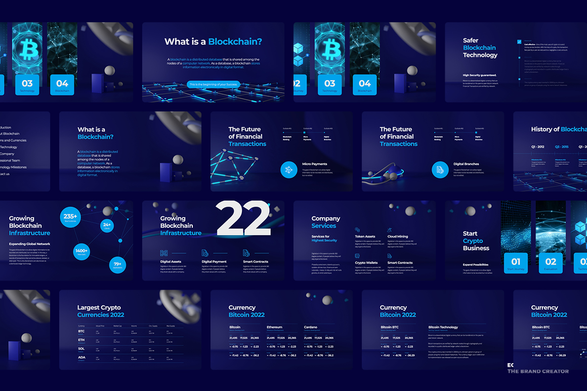 Blockchain Powerpoint Template, Presentation Templates | GraphicRiver