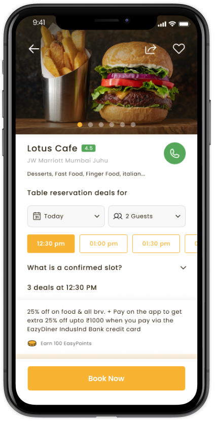 DinnerTable - On Demand Restaurant Table booking app Flutter UI Kit by ...