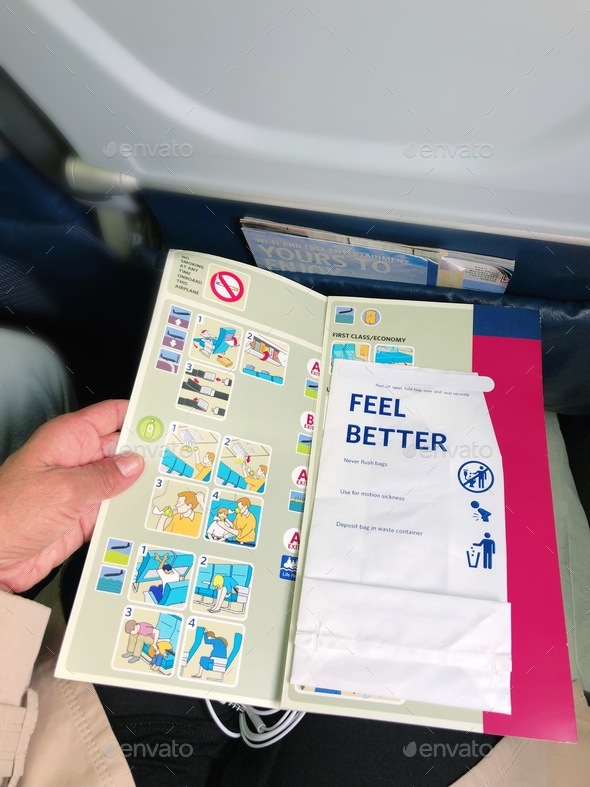 Pre-flight safety briefing supported by the Flight Safety Instructions ...