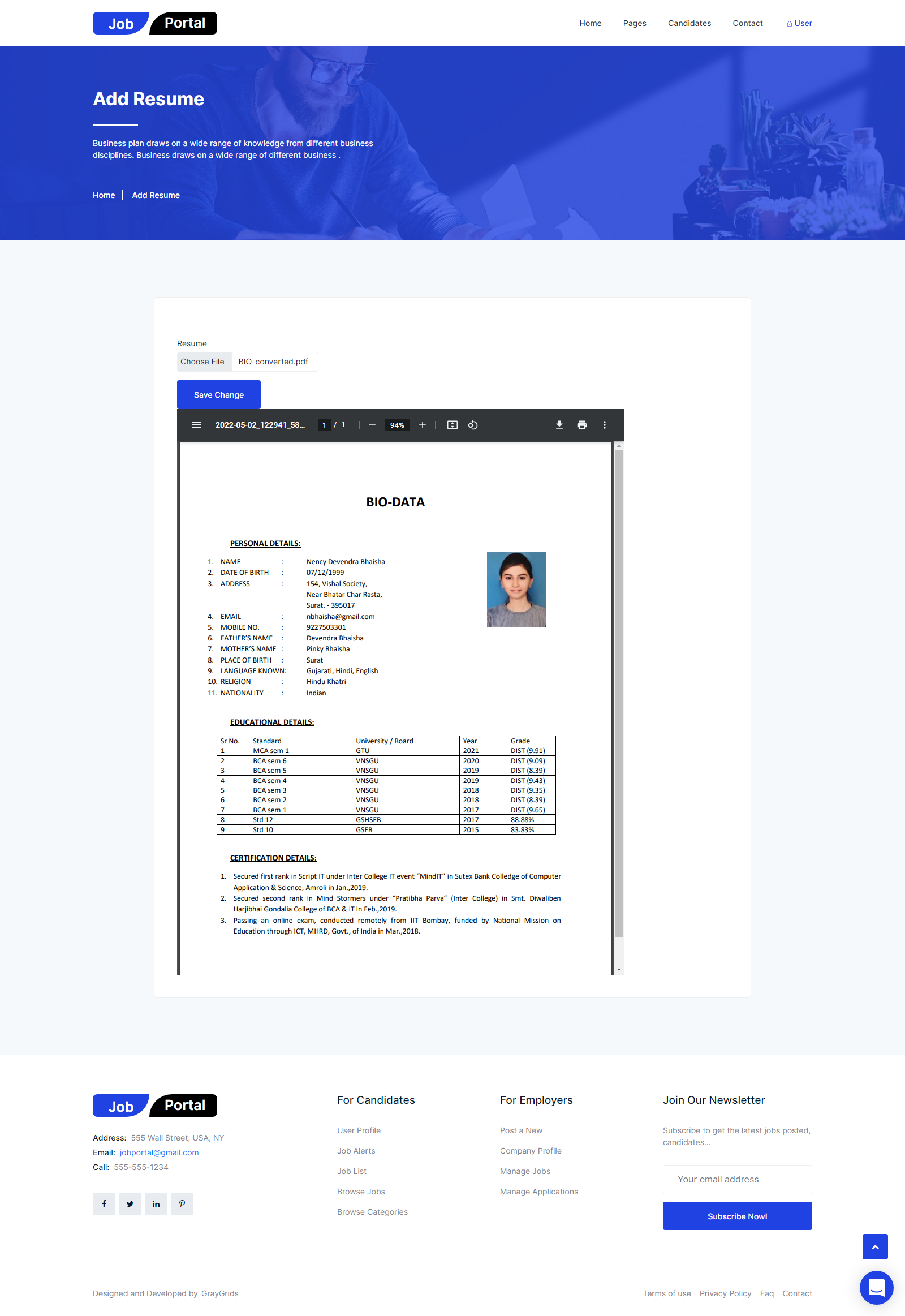 Job Portal in React and PHP Laravel by DotNetExpert27 | CodeCanyon