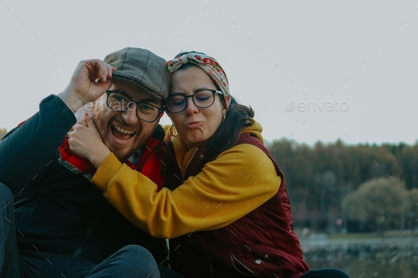 Couple making funny faces Stock Photo by eduarda0502 | PhotoDune