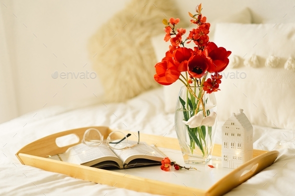 Still life details in home interior of living room. Stock Photo by ...