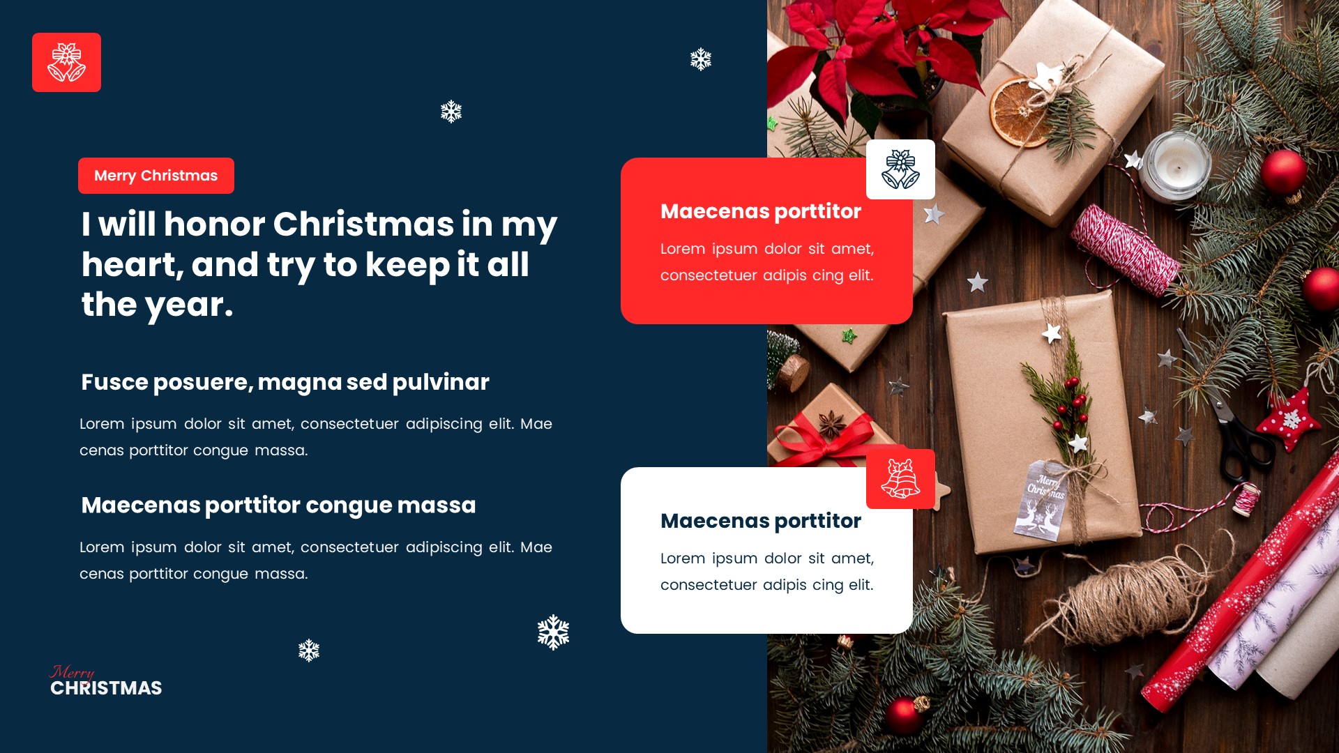 Merry Christmas Powerpoint Template, Presentation Templates | GraphicRiver