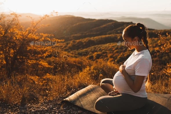 Spiritual and emotional concept of harmony with nature in maternity ...