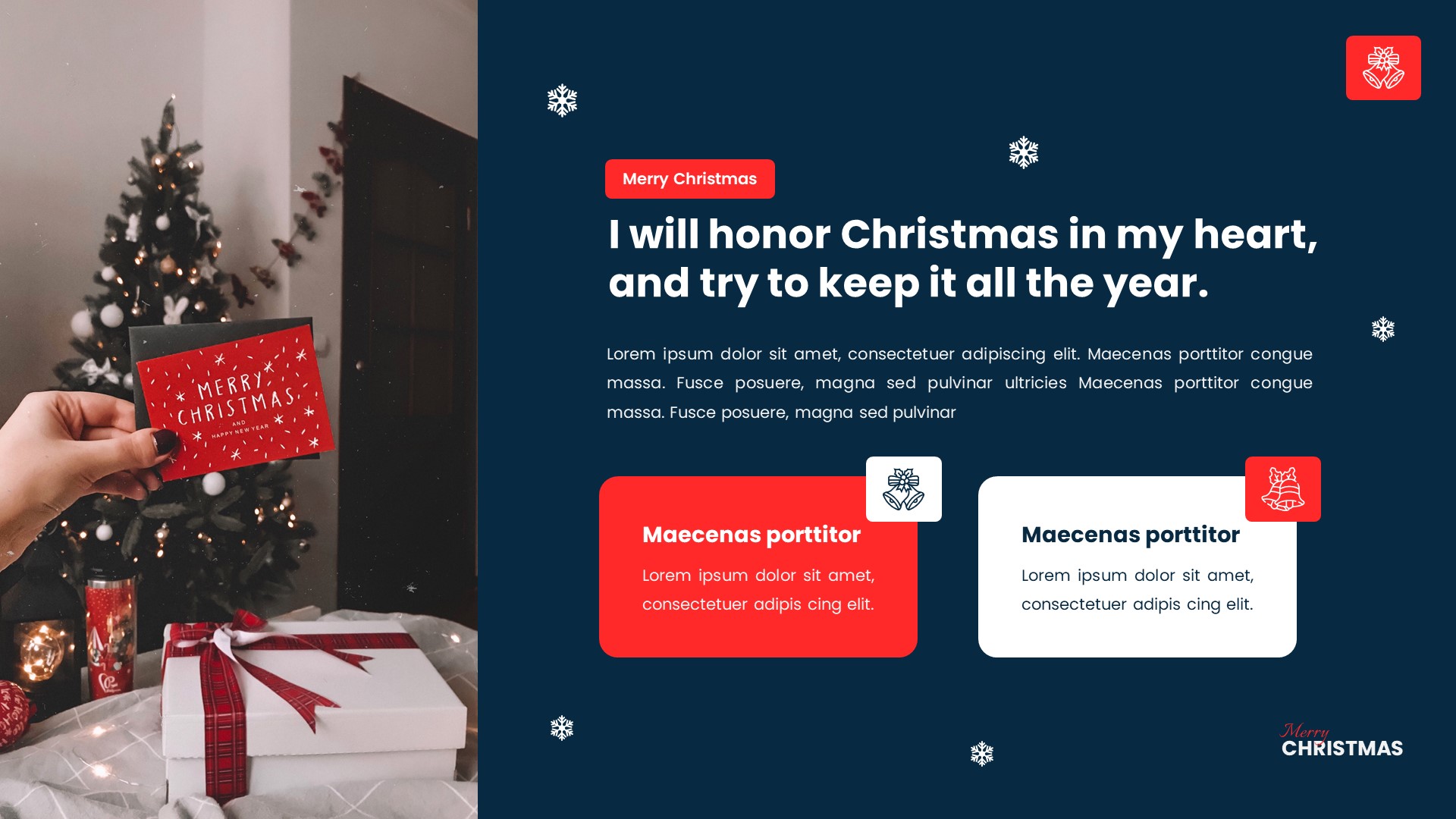 Merry Christmas Google Slides Template by Enative | GraphicRiver