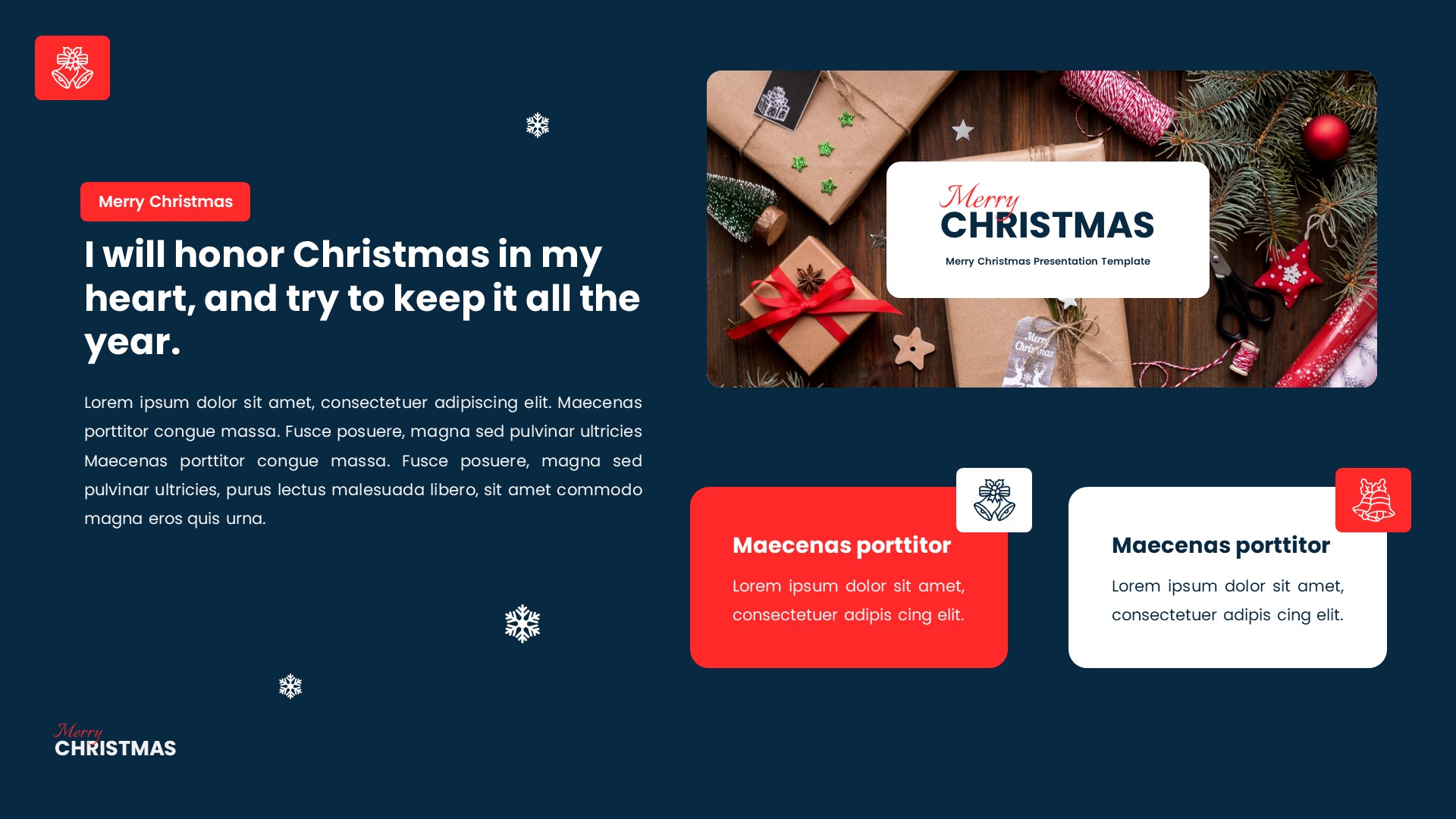 Merry Christmas Google Slides Template by Enative | GraphicRiver