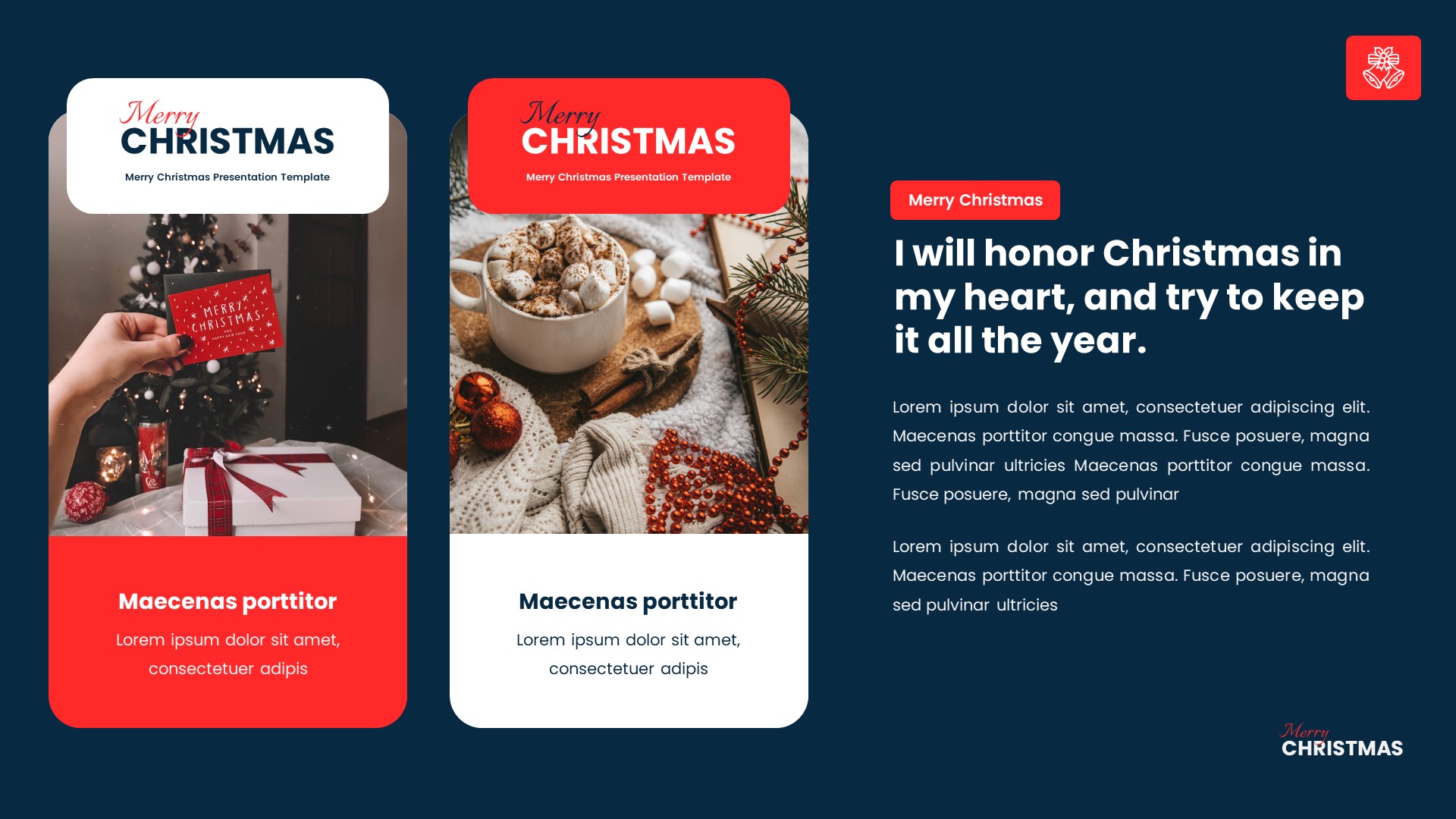 Merry Christmas Google Slides Template, Presentation Templates ...
