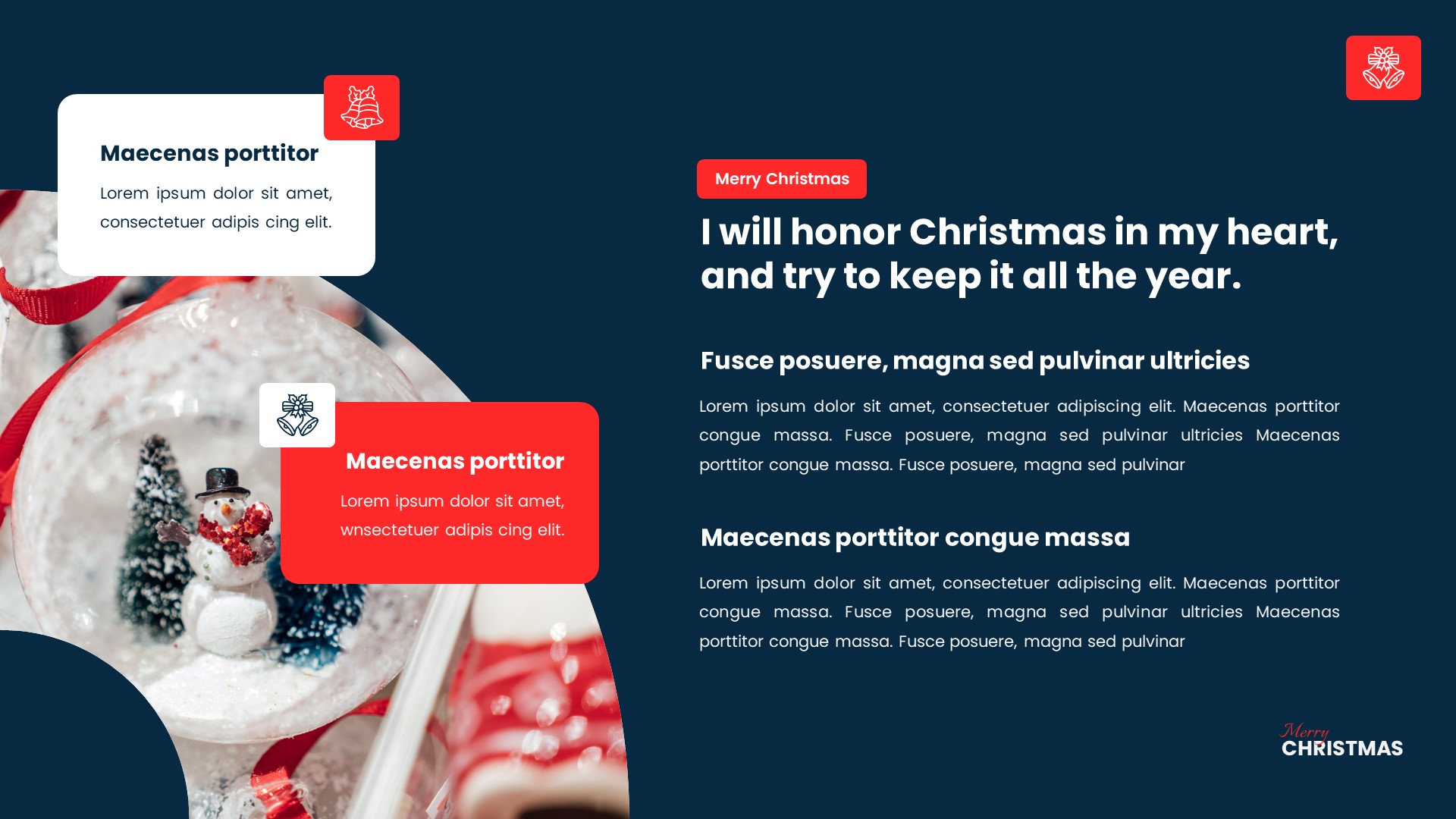 Merry Christmas Google Slides Template, Presentation Templates ...