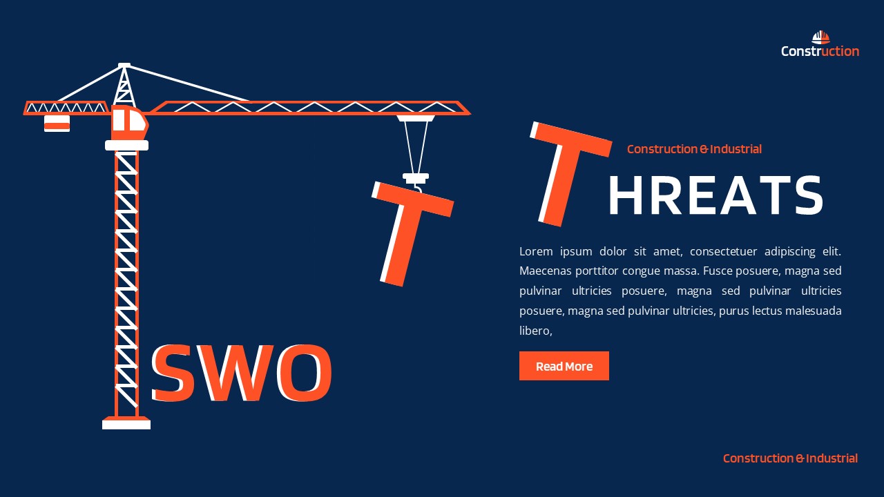 Construction & Industrial Powerpoint Template, Presentation Templates