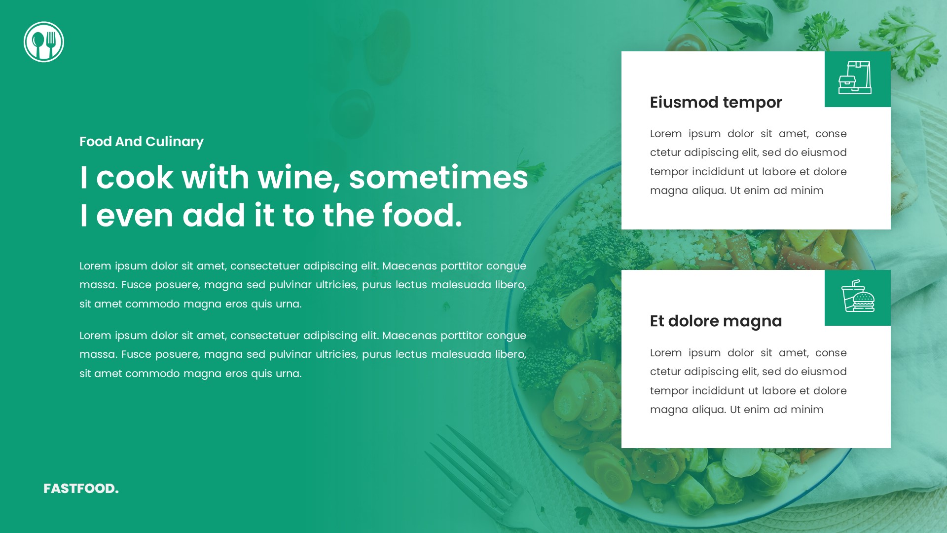 FASTFOOD - Food And Culinary Google Slides Template, Presentation Templates