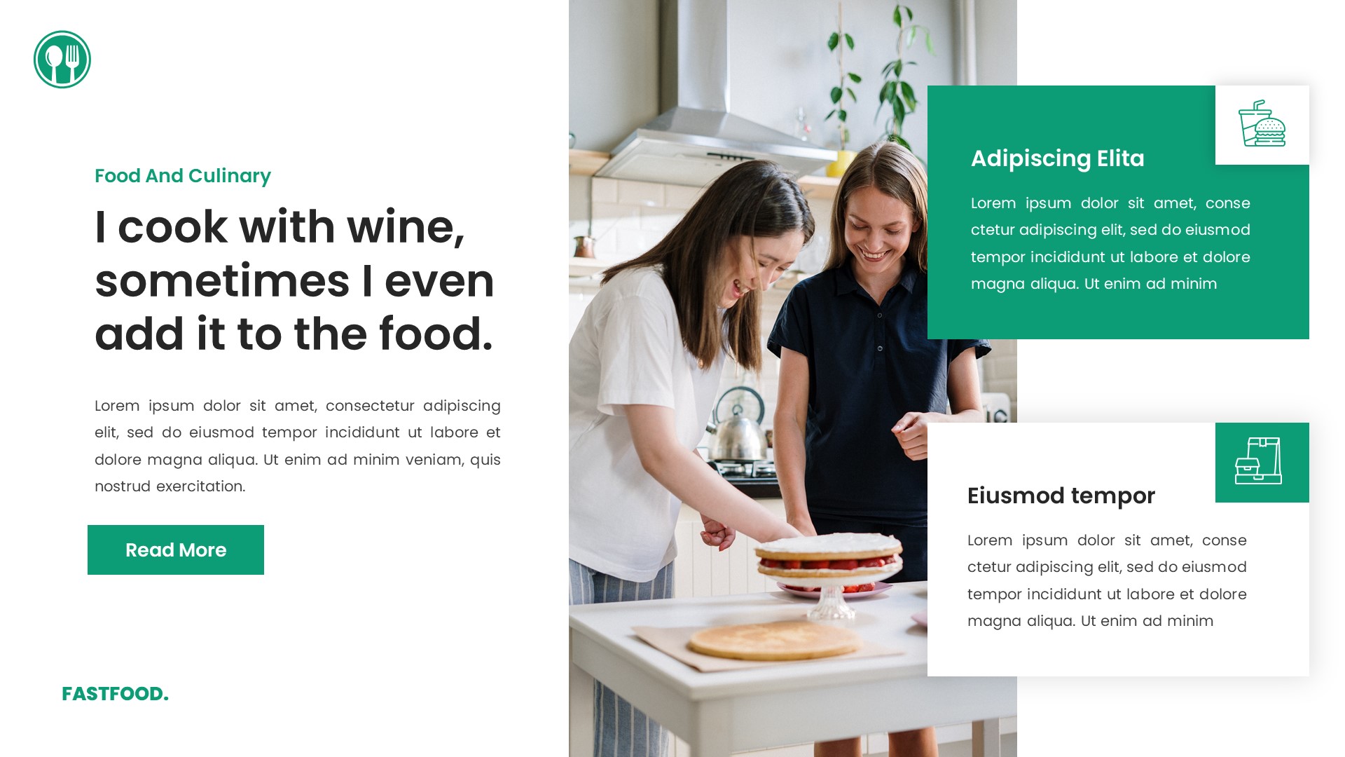 FASTFOOD - Food And Culinary Google Slides Template, Presentation Templates