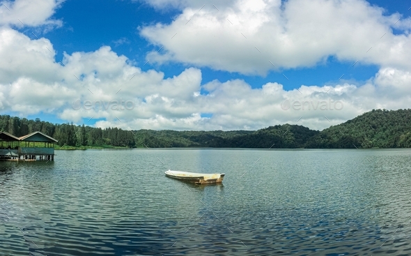 Lau Kawar Lake is one of tourist attraction near Mount Sinabung in Karo ...